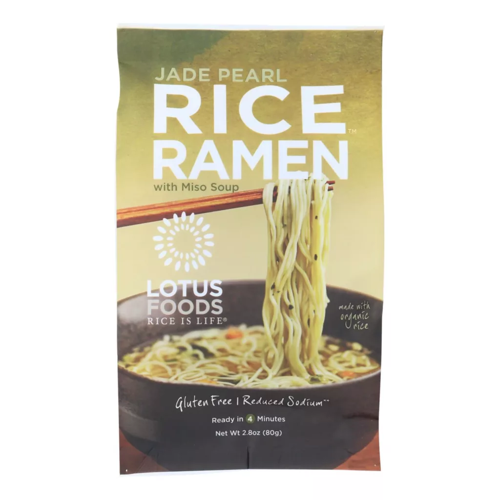 Lotus Foods Jade Pearl Rice Ramen With Miso Soup | Gluten Free