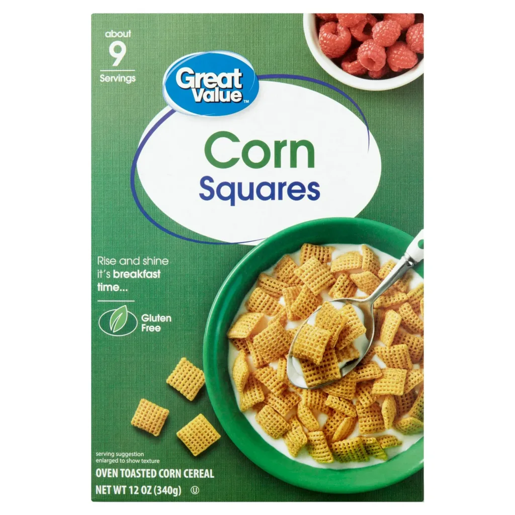 Try Great Value Oven Toasted Corn Squares Gluten Free Cereal