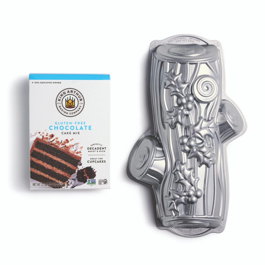Bûche de Noël Pan and Gluten-Free Chocolate Cake Mix